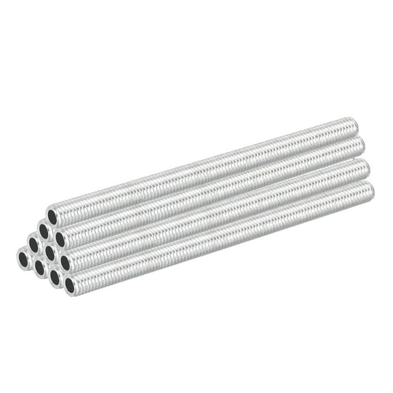 CERPXFF-M8 Thread Carbon Steel Lamp Pipe, 20 Set 100 mm/3.94" Hollow ...