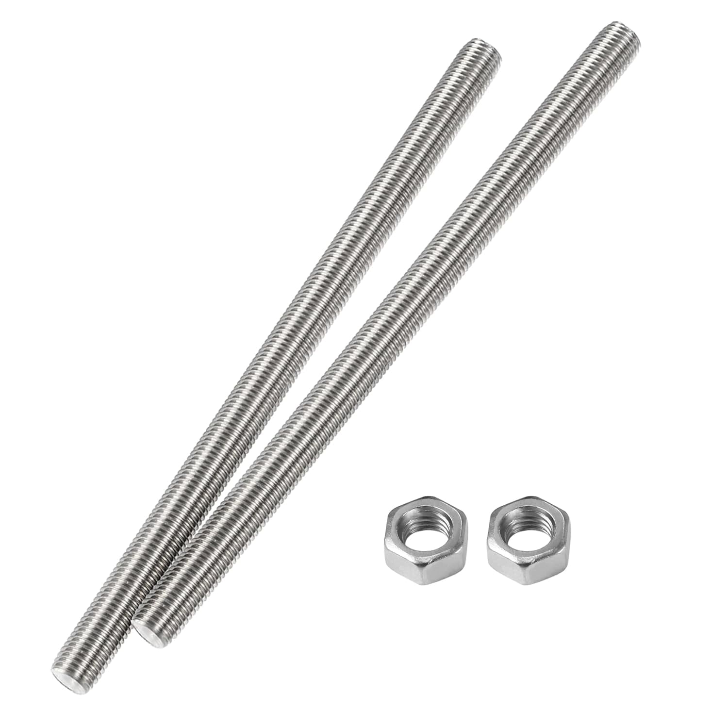 CERPXFF-M8 x 300mm Fully Threaded Rod & Studs, 304 Stainless Steel ...