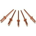 CERPXFF-Metal Magery 100 Copper Pop Rivets 1/8 Diameter Copper Mandrel ...