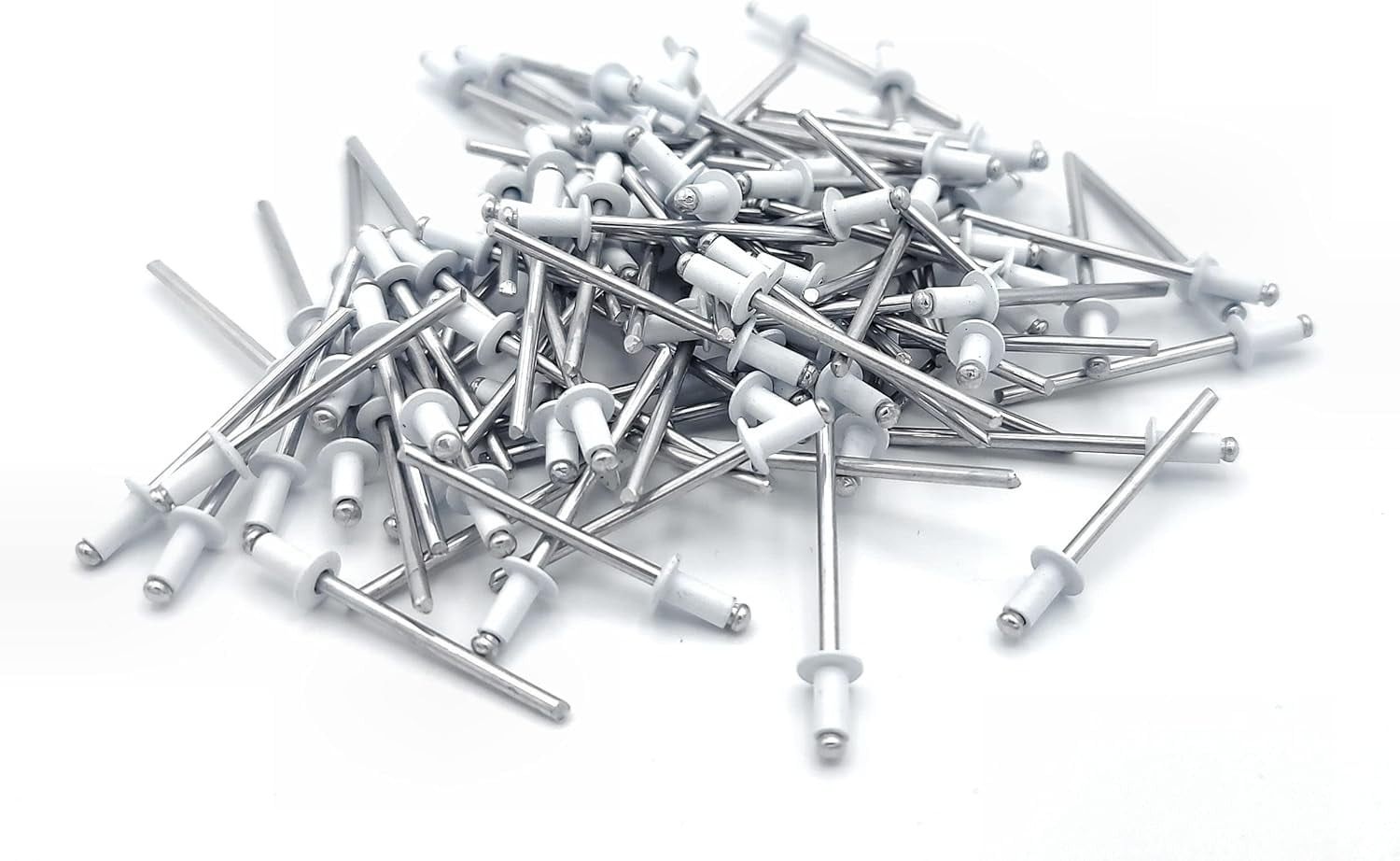 CERPXFF-Metal Magery 100 White Aluminum Open End Pop Rivets QTY: 100 (4 ...
