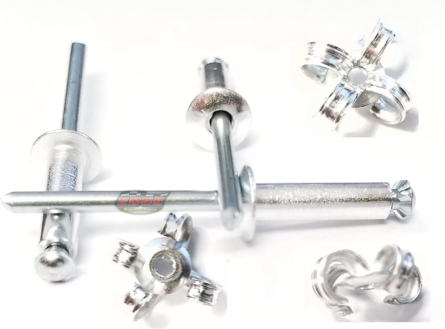 CERPXFF-Mill 3/16" Pop Rivets Aluminum Small Head Exploding Banana Peel ...