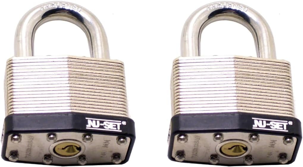 CERPXFF-NUSET 2" Laminated Hardend Shackle Padlock-Pin Tumber Double ...