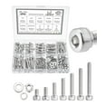 CERPXFF-- Nuts and Bolts Assortment Kit, 350 pcs, Stainless Steel, M4 ...