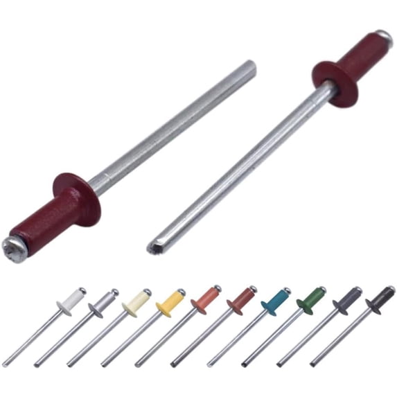 CERPXFF-(Pack of 10) Painted Blind Rivets 1/8" x 5/16" (3.2 x 8 mm ...