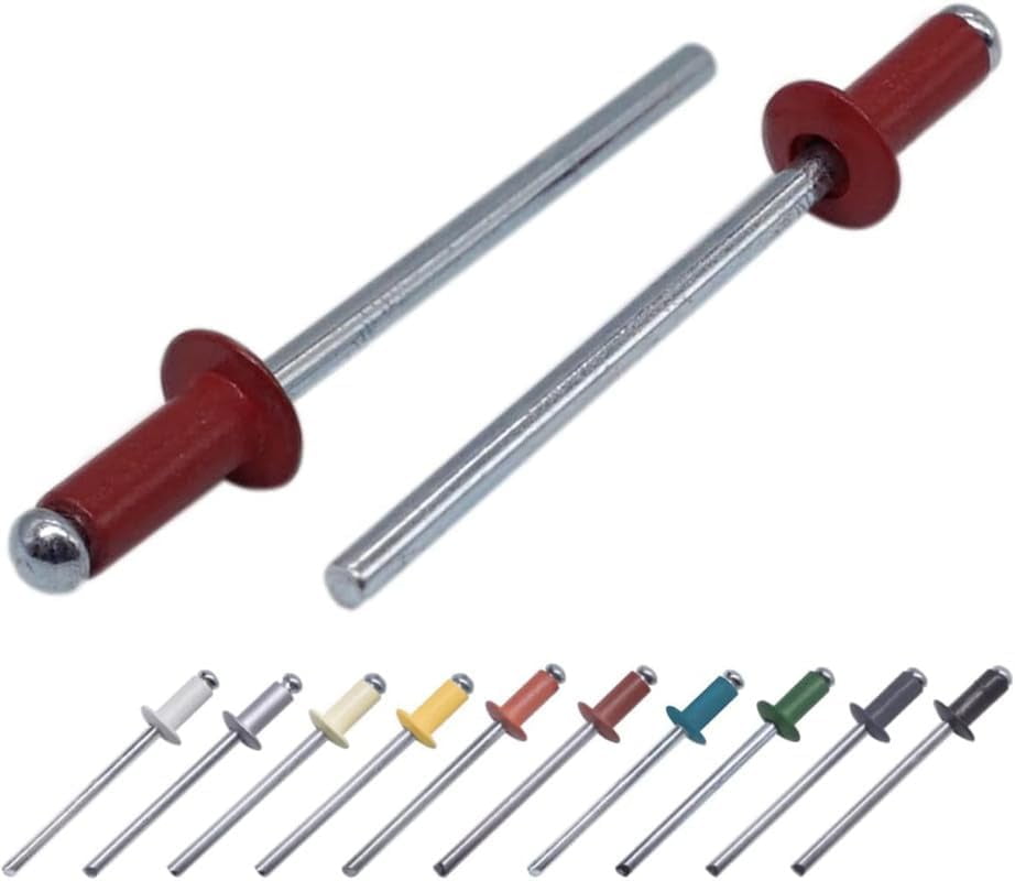 CERPXFF-(Pack of 10) Painted Blind Rivets 5/32" x 5/16" (4.0 x 8 mm ...