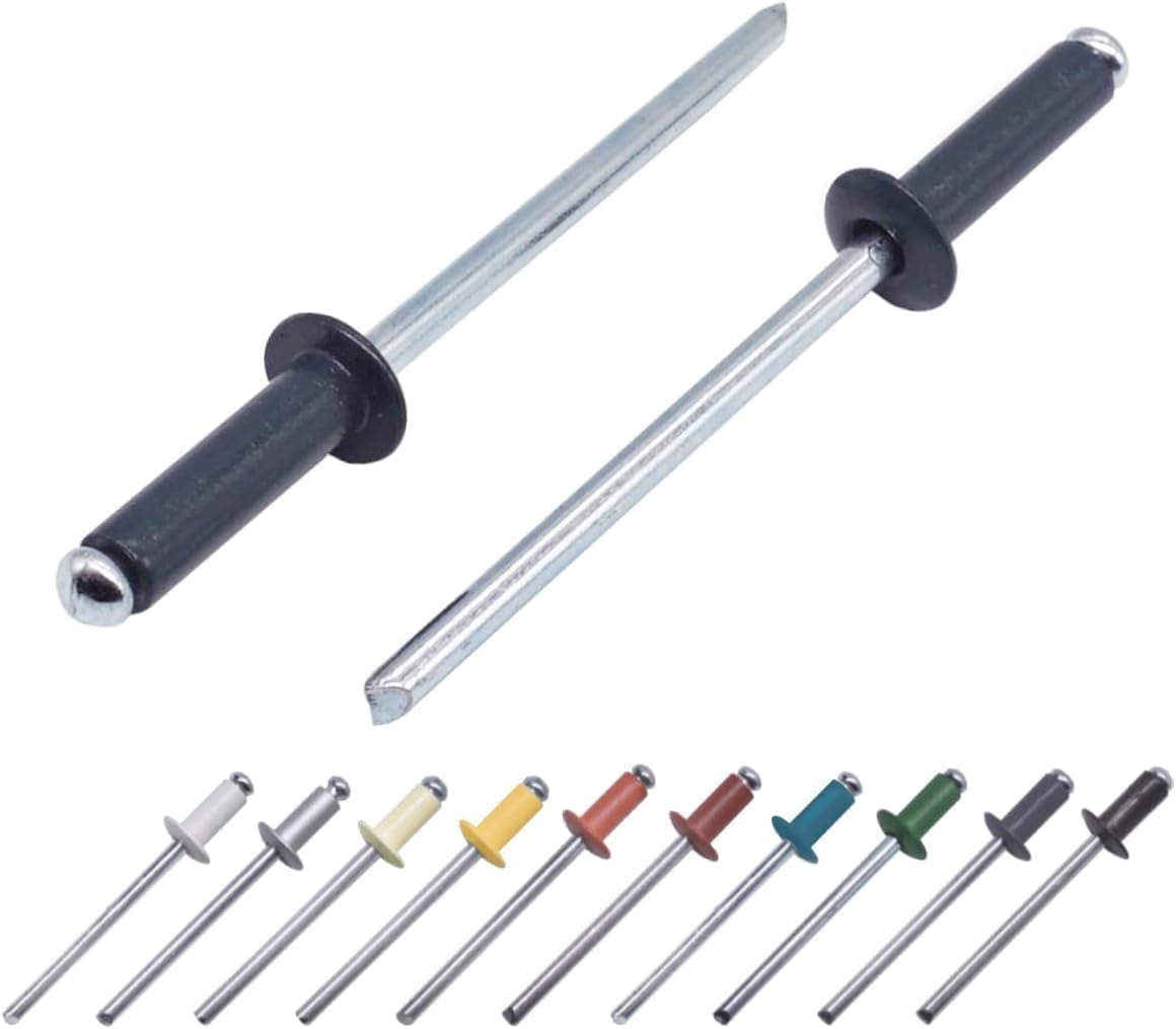 CERPXFF-(Pack of 10) Painted Blind Rivets 5/32" x 9/16" (4.0 x 14 mm ...