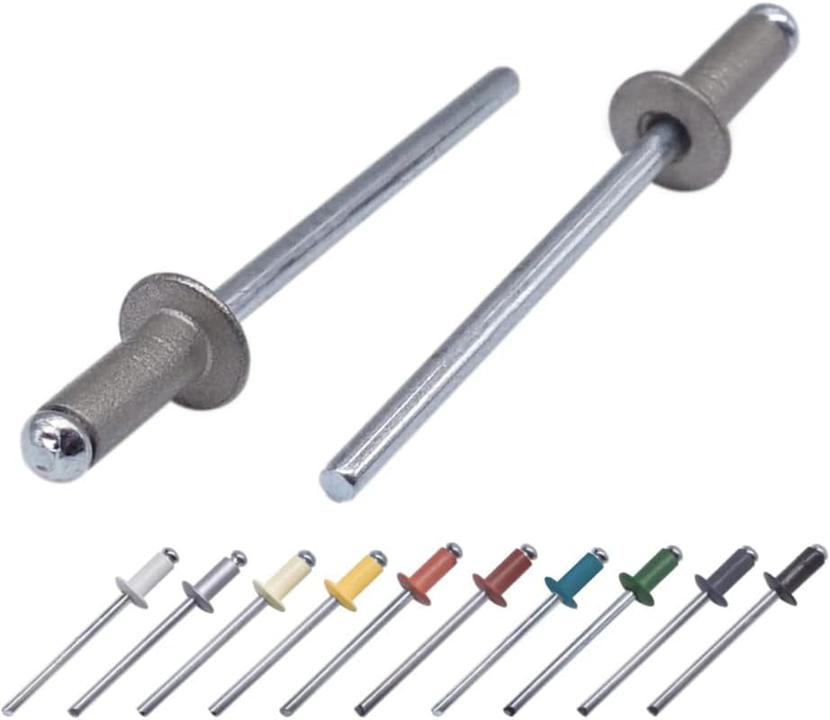 CERPXFF-(Pack of 100) Painted Blind Rivets 1/8" x 5/16" (3.2 x 8 mm ...