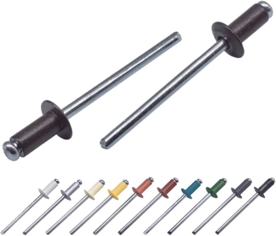 CERPXFF-(Pack of 100) Painted Blind Rivets 1/8" x 5/16" (3.2 x 8 mm ...