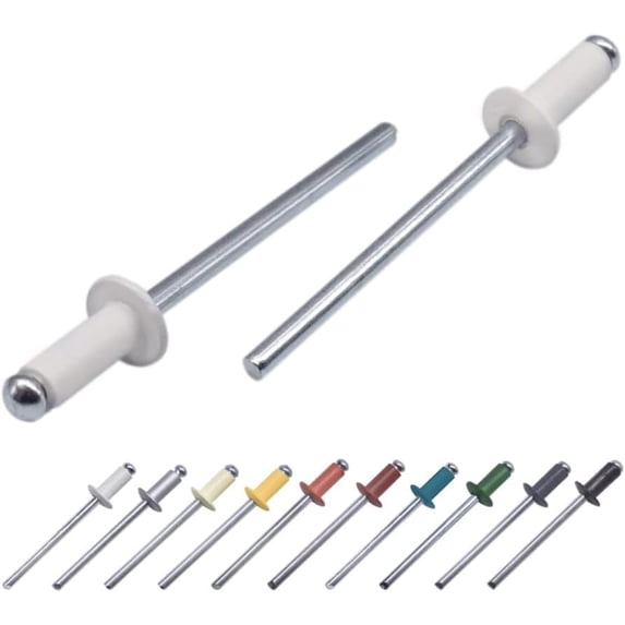 CERPXFF-(Pack of 50) Painted Blind Rivets 1/8" x 5/16" (3.2 x 8 mm ...