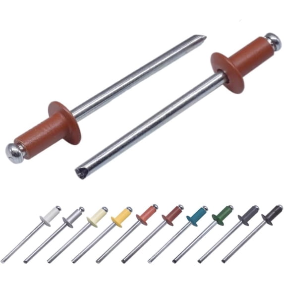 CERPXFF-(Pack of 500) Painted Blind Rivets 1/8" x 5/16" (3.2 x 8 mm ...