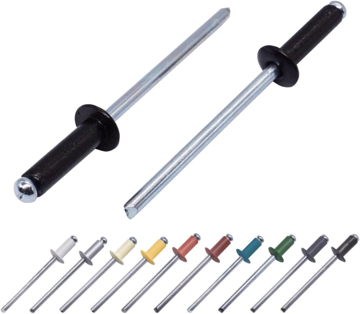 CERPXFF-(Pack of 80) Painted Blind Rivets 5/32" x 9/16" (4.0 x 14 mm ...