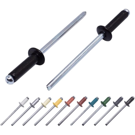 CERPXFF-(Pack of 80) Painted Blind Rivets 5/32" x 9/16" (4.0 x 14 mm ...