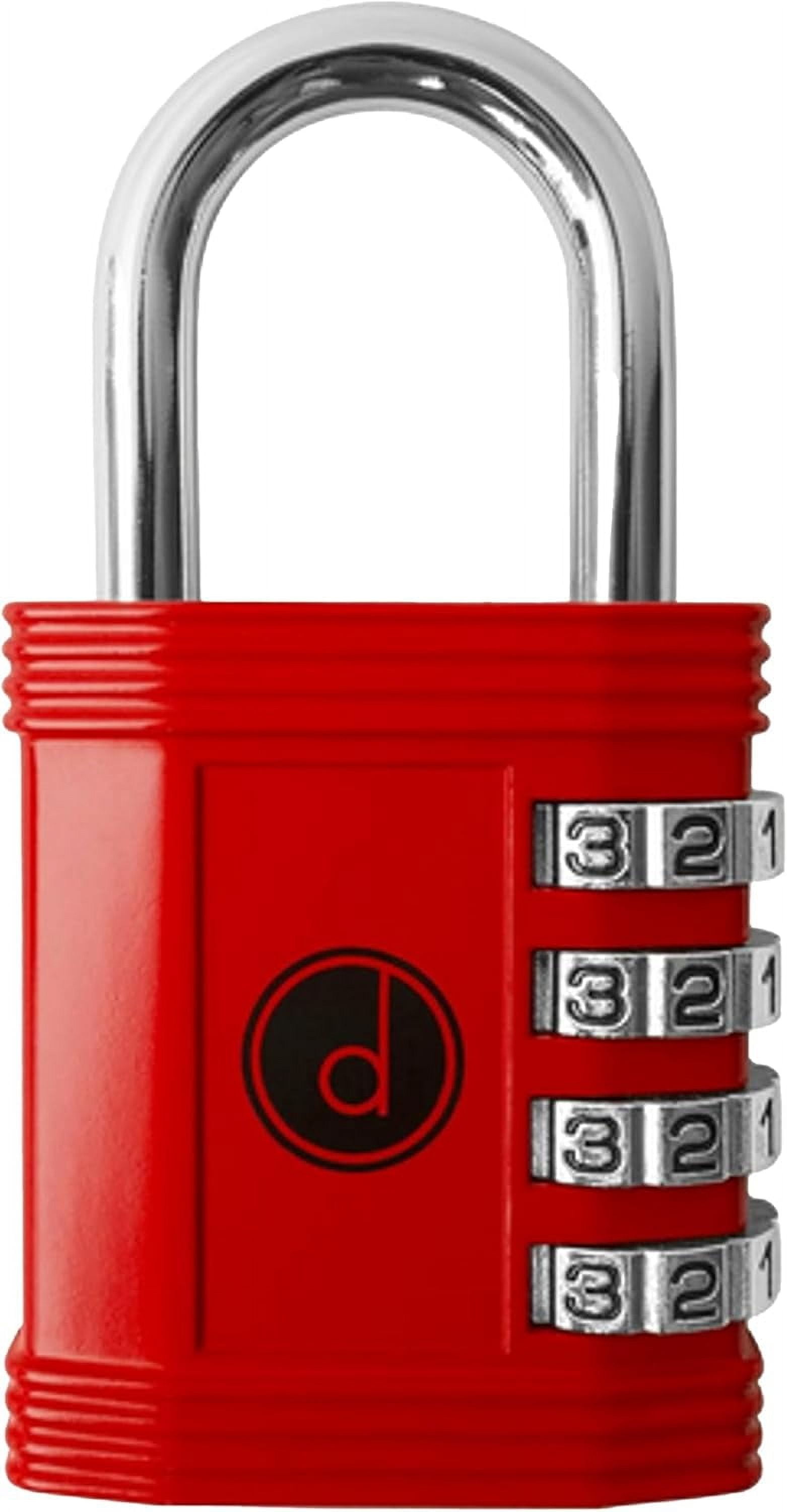 CERPXFF-Padlock 4 Digit Combination Lock - for Gym School Locker ...