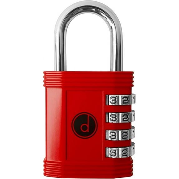 CERPXFF-Padlock 4 Digit Combination Lock - for Gym School Locker ...