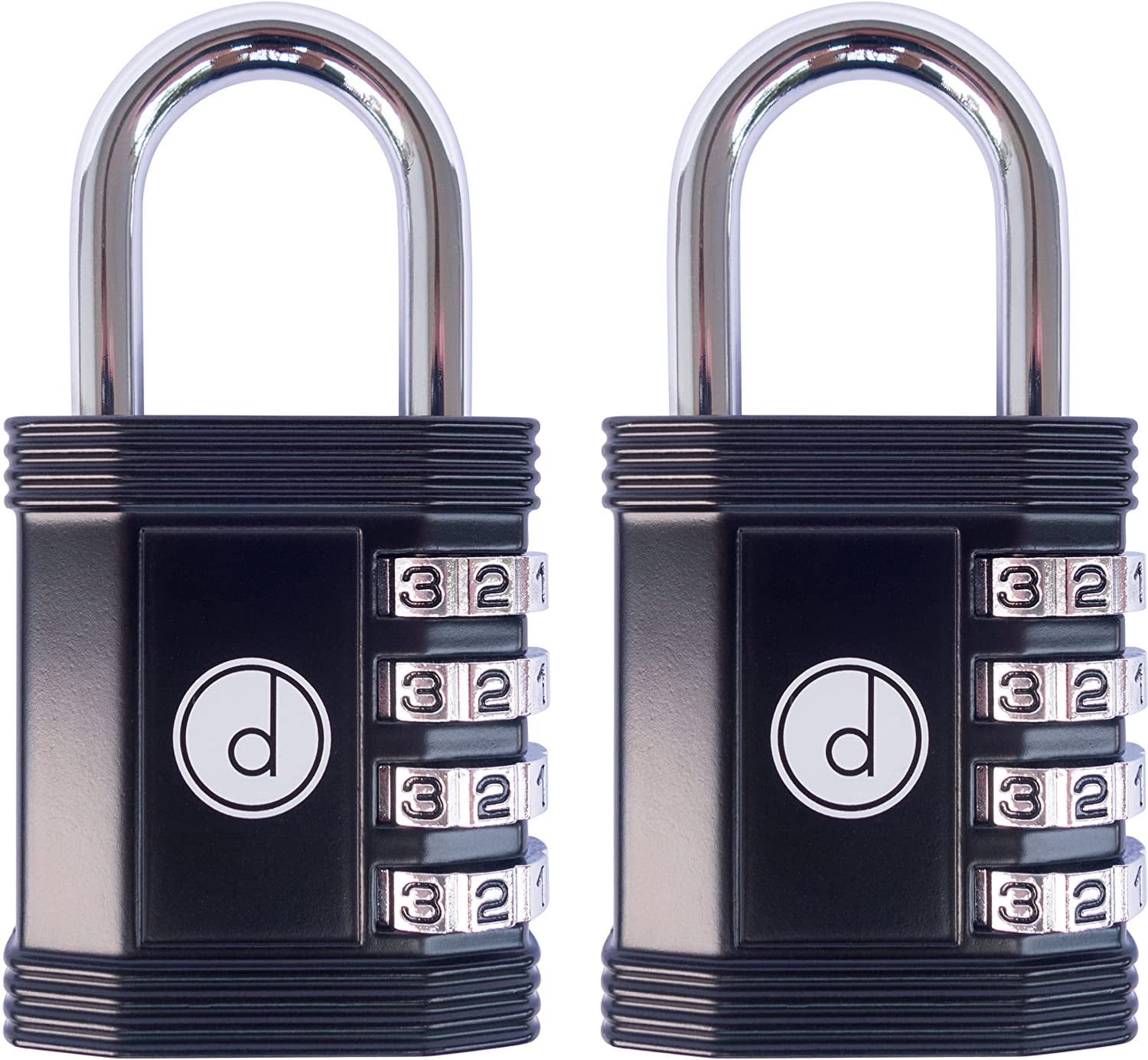 CERPXFF-Padlock Combination Lock 4 Digit (2 Pack) - for Gym Lock ...