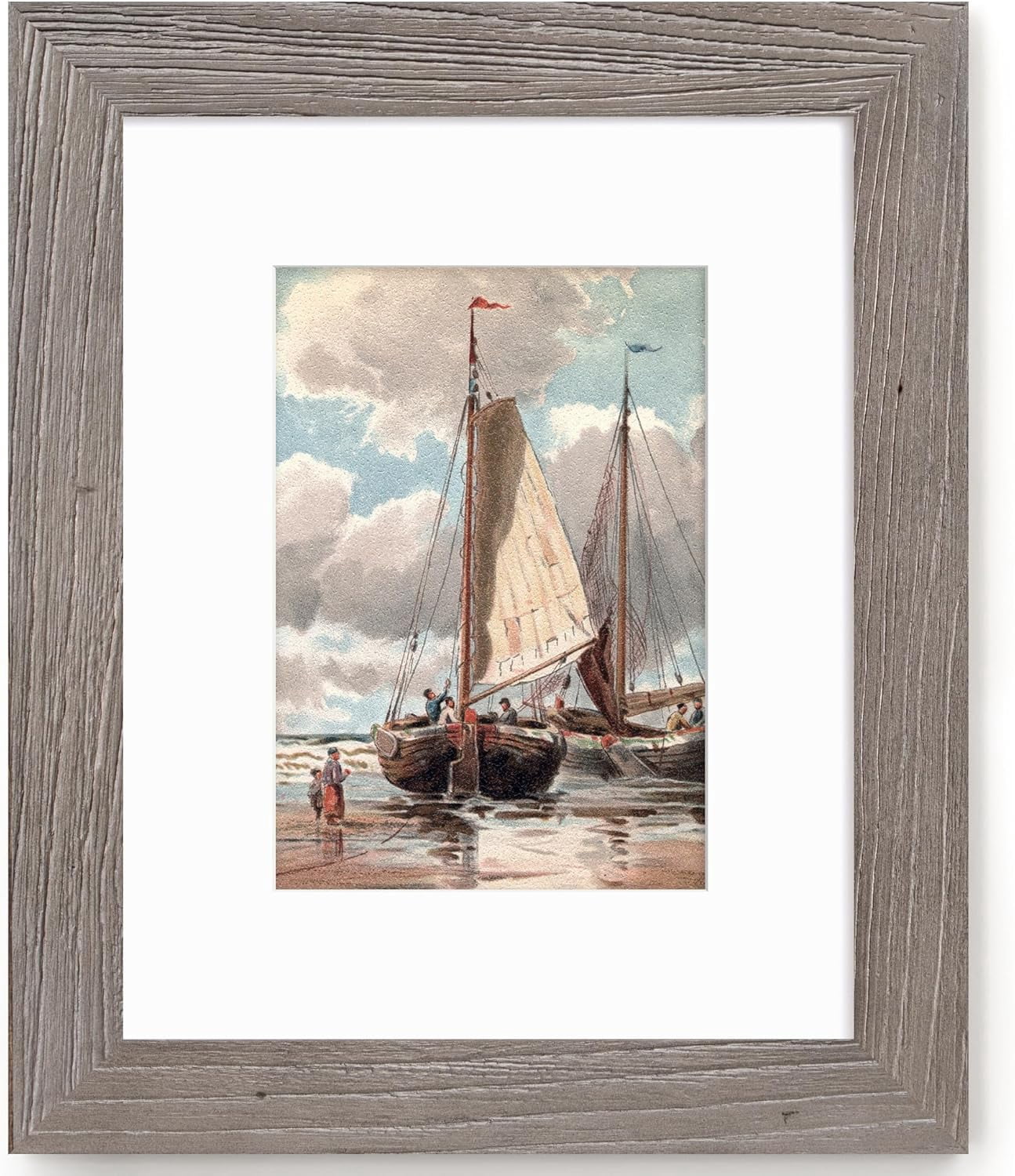 CERPXFF-Picture Frame 8x10 - Real Tempered Glass, Solid Wood Photo ...