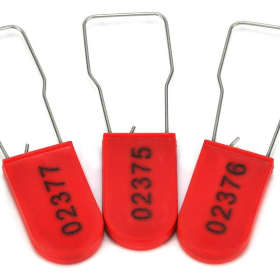 CERPXFF-Plastic Wire Padlocks Numbered Security Seal Plastic Padlock ...