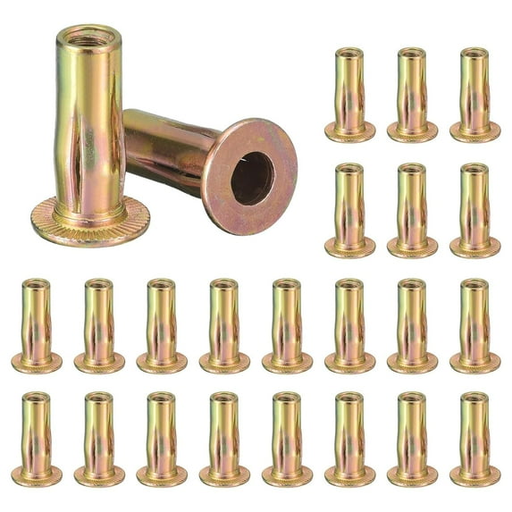 CERPXFF-Pre-Bulbed Shank, 25Pcs M5 Multi-Grip Rivet Nut Zinc-Plated ...