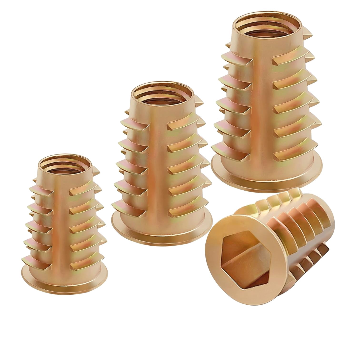 CERPXFF-Qrity 20 Pcs Threaded Inserts, Threaded Inserts for Wood ...