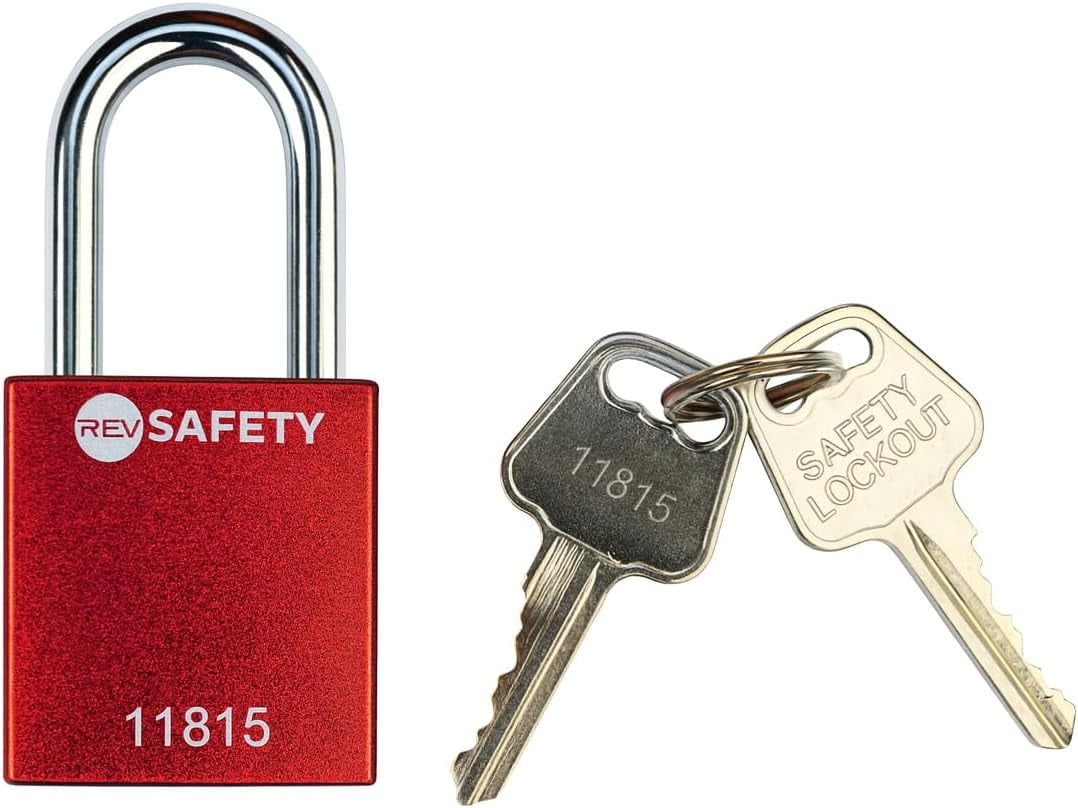 CERPXFF-RevSecure Heavy-Duty Safety Padlock, Hardened Steel Body, 1 in ...