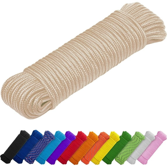 CERPXFF-Rope \u2013 90 Feet x 3/8 Inch (10mm) \u2013 Beige \u2013 ...