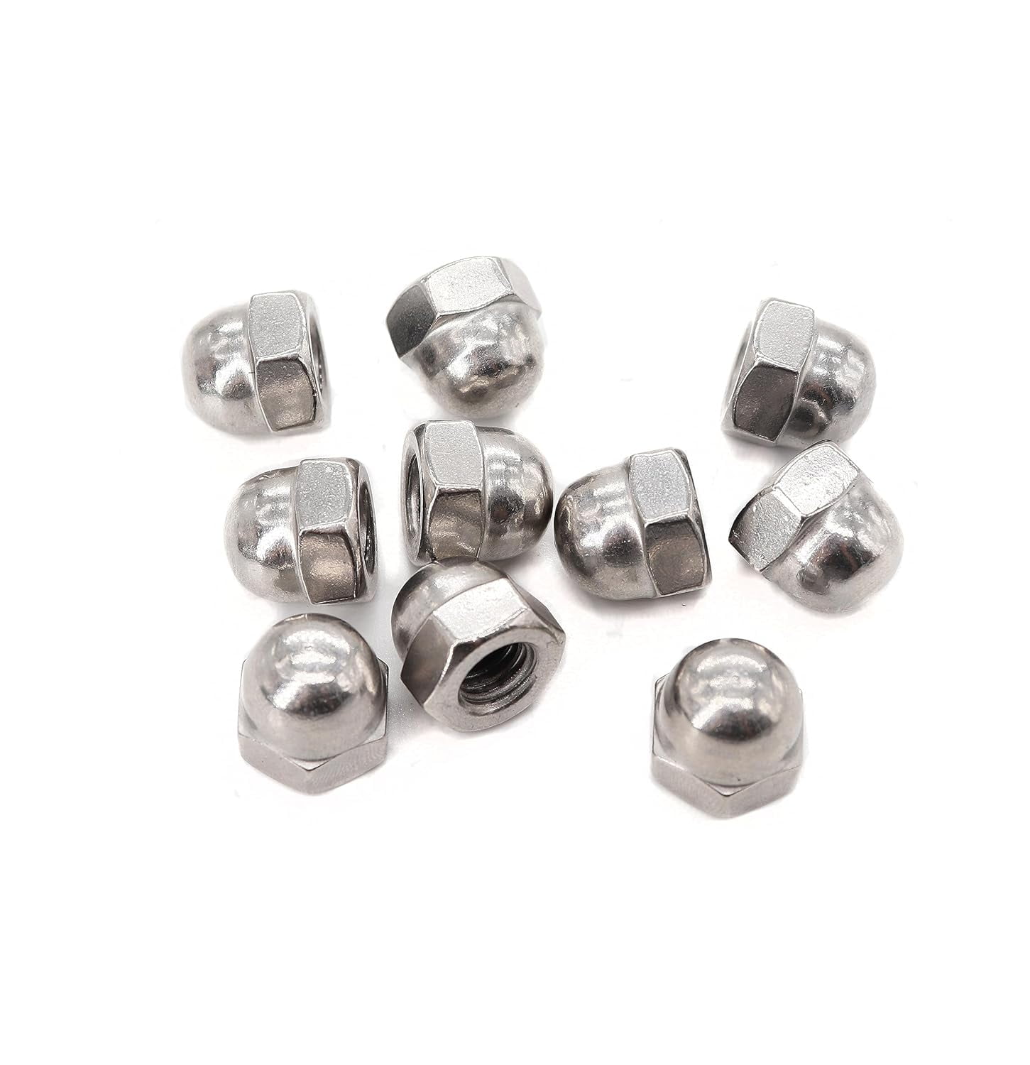 CERPXFF-SAE 1/2-13 Acorn Nuts, 10 Pieces, 304 Stainless Steel, Plain ...