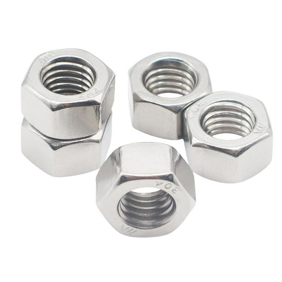 CERPXFF-SAE #4-40 Hex Nuts, 4-40 Stainless Steel Standard Inches Coarse ...