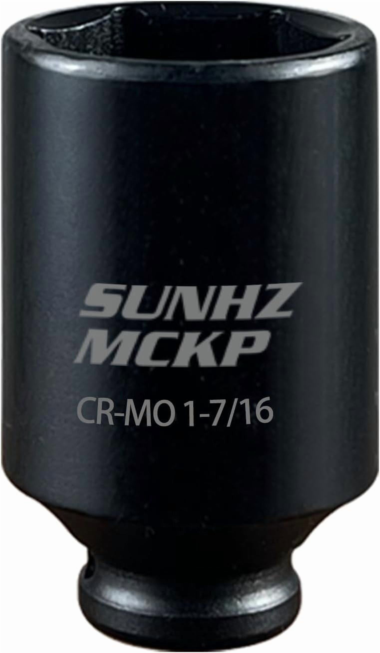 CERPXFF-SUNHZMCKP 1/2 Impact Socket, SAE 1-7/16 In Deep 6 Point Socket ...