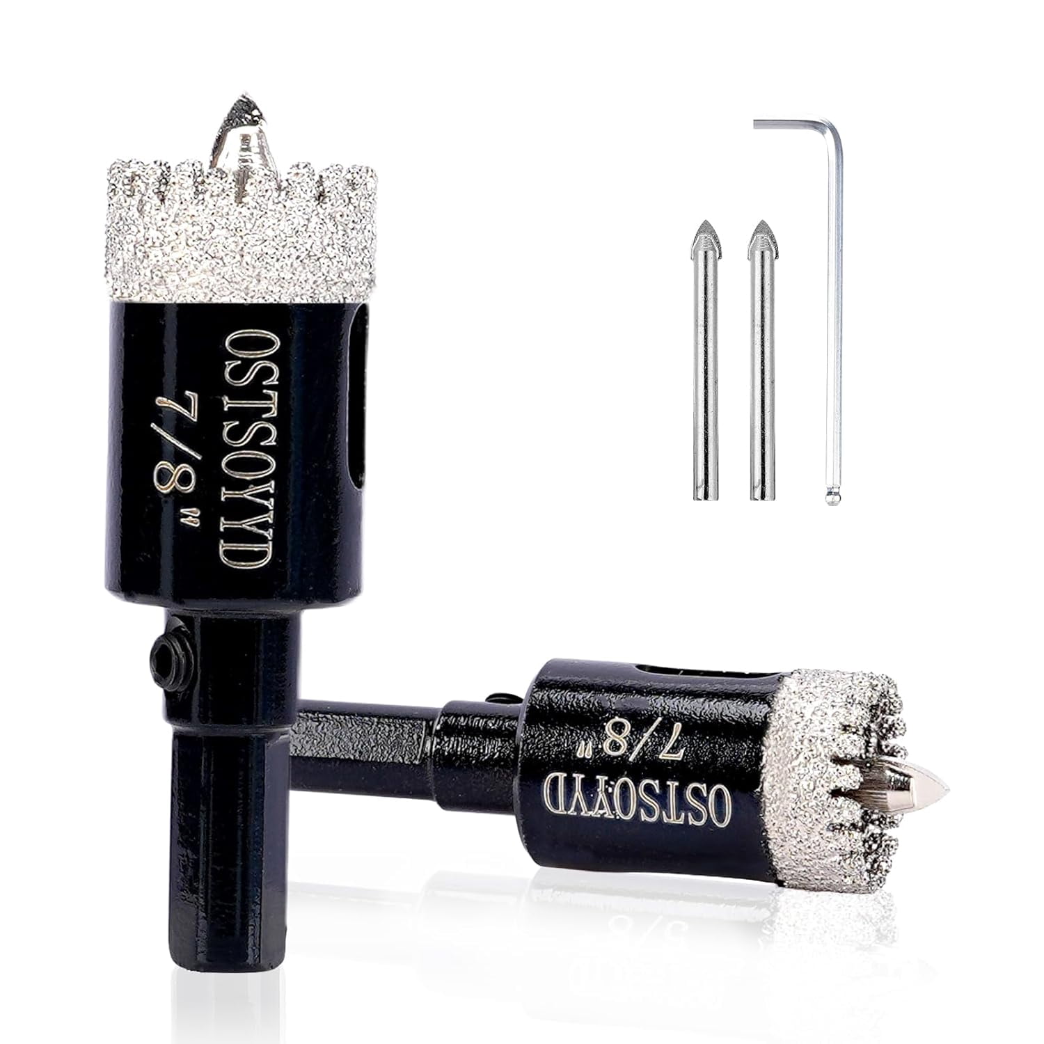 CERPXFF-Serrated Diamond Hole Saw with Pilot Drill Bit,2 Piece 7/8 ...