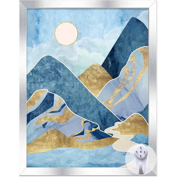 CERPXFF-Silver Picture Frame, 14x18 Picture Frame for Photo Poster ...