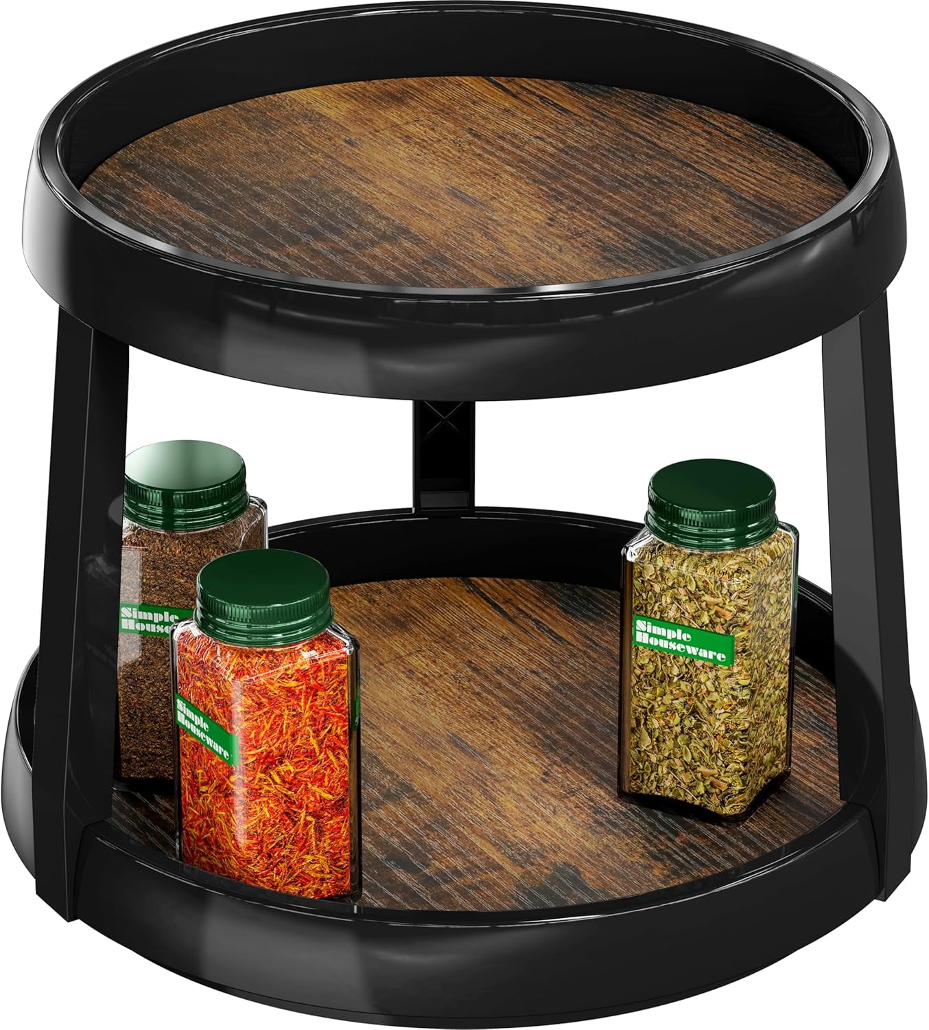 CERPXFF-Simple Houseware 2-Tier Lazy Susan Spice Organizer, 10-Inch ...