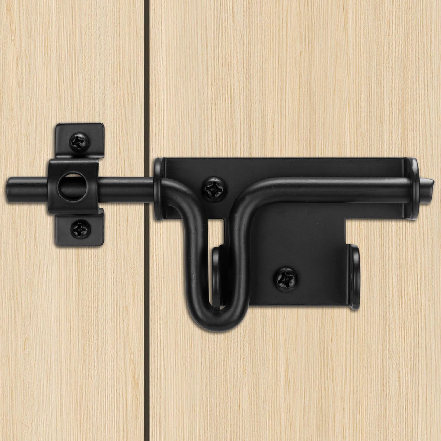CERPXFF-Slide Bolt Gate Latch with Padlock Hole, Heavy Duty Sliding ...