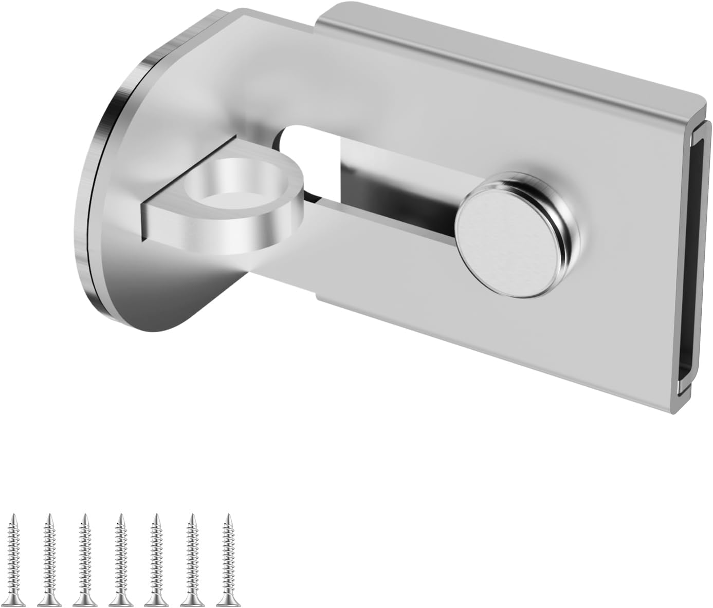 CERPXFF-Sliding Door Lock, 90 Degree Door Hasp Latch Lock, Stainless ...