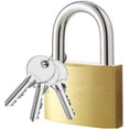 CERPXFF-Solid Brass Padlock with Key, Gym Locker Padlocks, Key Lock ...