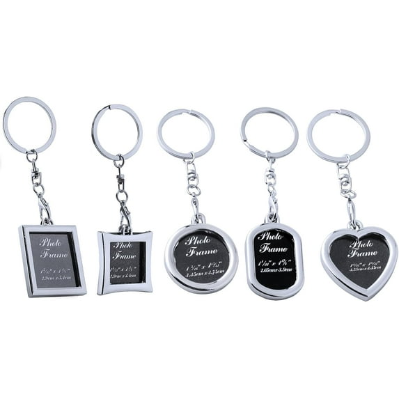CERPXFF-Square Photo Frame Keychain Mini Pendant Picture Frame Keyrings ...