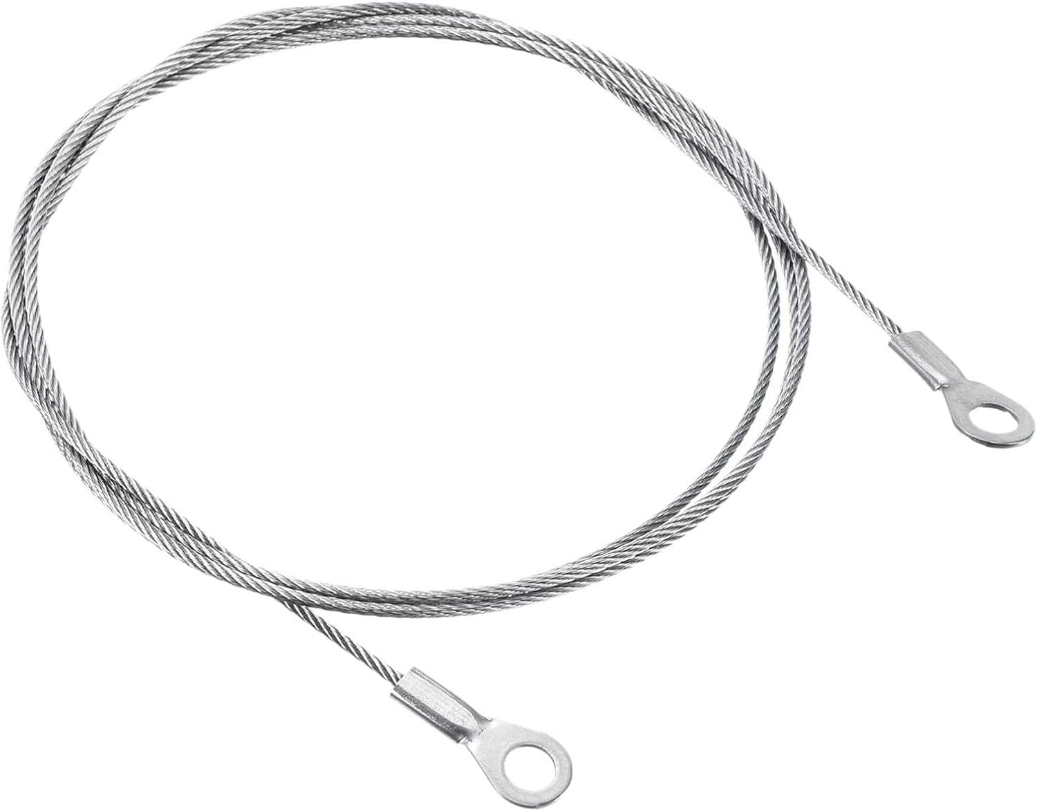 CERPXFF-Stainless Steel Lanyard Cable 1.5mmx100cm, 6 Pack Eyelets Ended ...