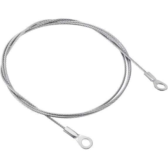 CERPXFF-Stainless Steel Lanyard Cable 1.5mmx100cm, 6 Pack Eyelets Ended ...