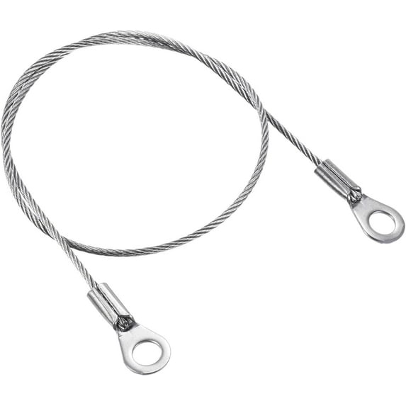CERPXFF-Stainless Steel Lanyard Cable 1.5mmx30cm, 4 Pack Eyelets Ended ...