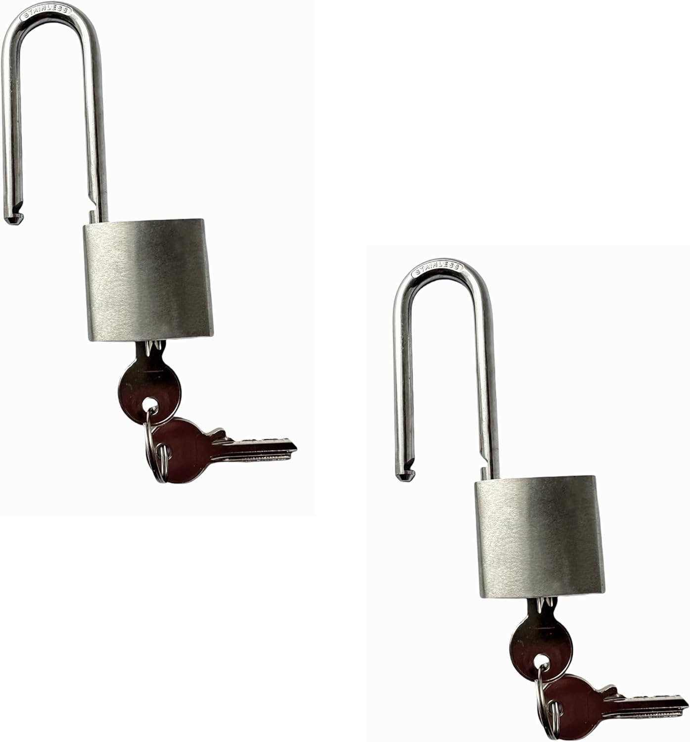 CERPXFF-Stainless Steel Padlock and Keyed Alike Matching Key Each Set ...