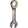 CERPXFF-Stubby Ratcheting Wrench 19mm Metric Box and Open End Cr-Mo ...