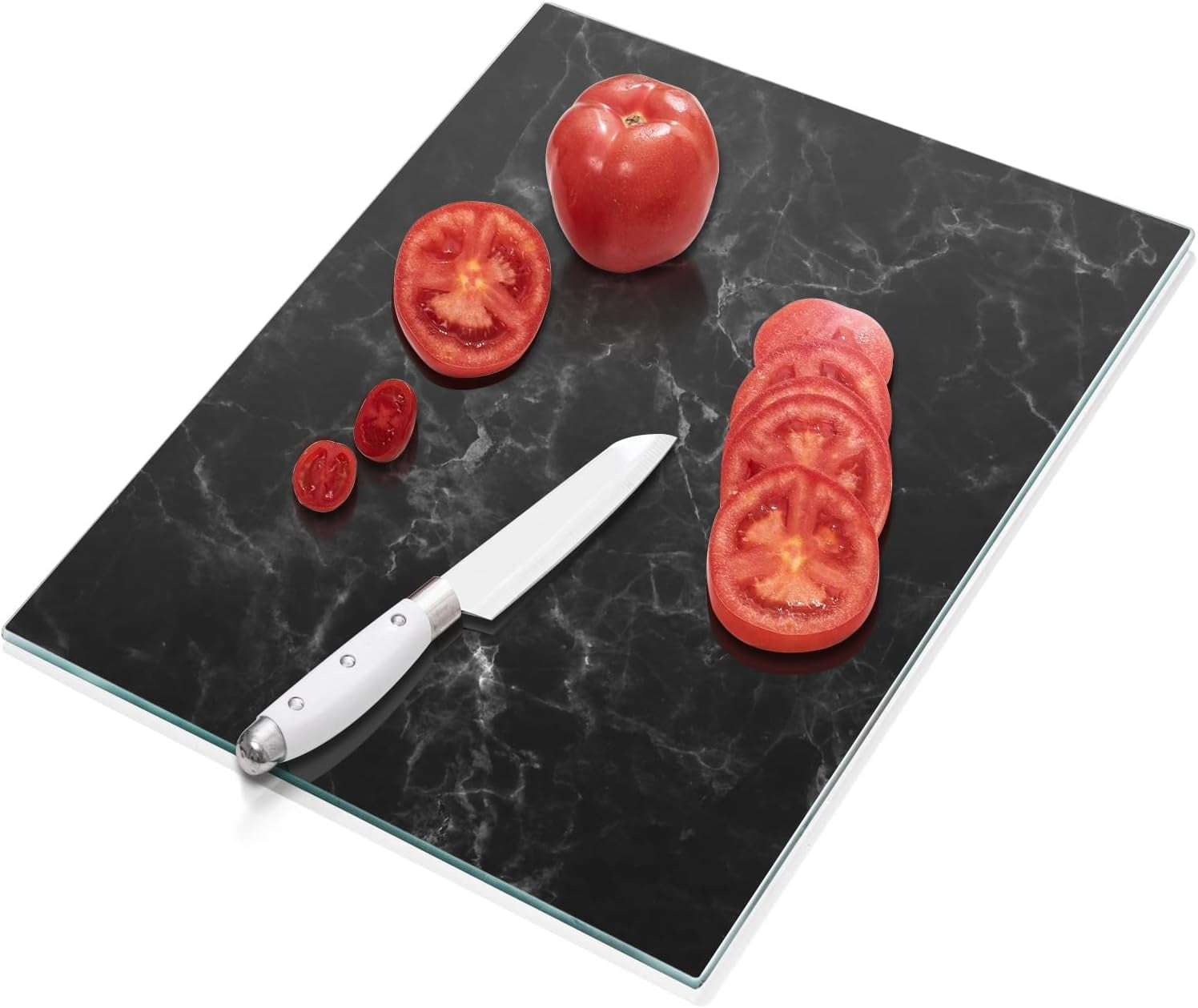 CERPXFF-Tempered Glass Cutting Board for Kitchen (12x16"), Long Lasting ...