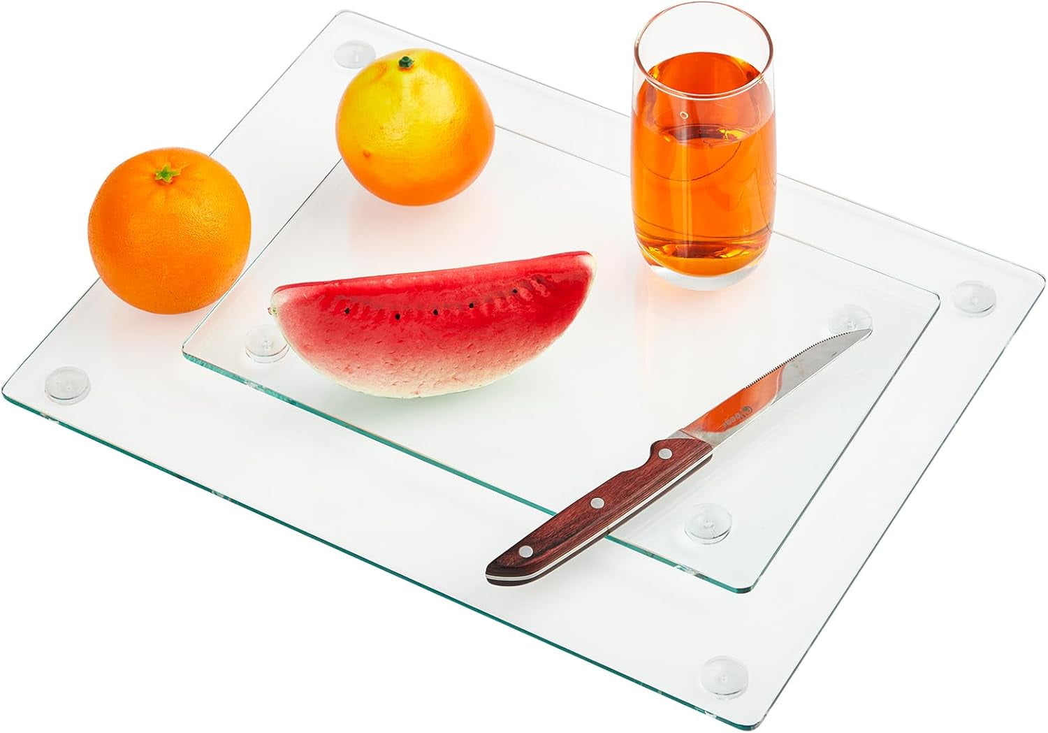 CERPXFF-Tempered Glass Cutting Board for Kitchen, Clear Kitchen Board ...