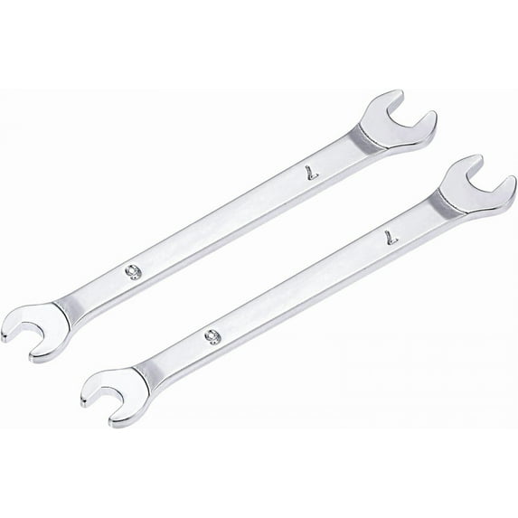 CERPXFF-Thin Open End Wrench, 6mm x 7mm Metric Mirror-Chrome Plated ...