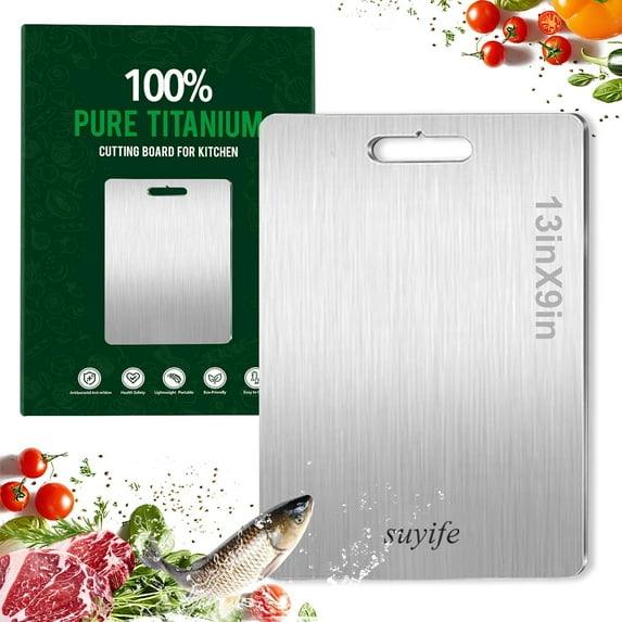 CERPXFF-Titanium Cutting Board,100% Pure Titanium Cutting Boards for ...