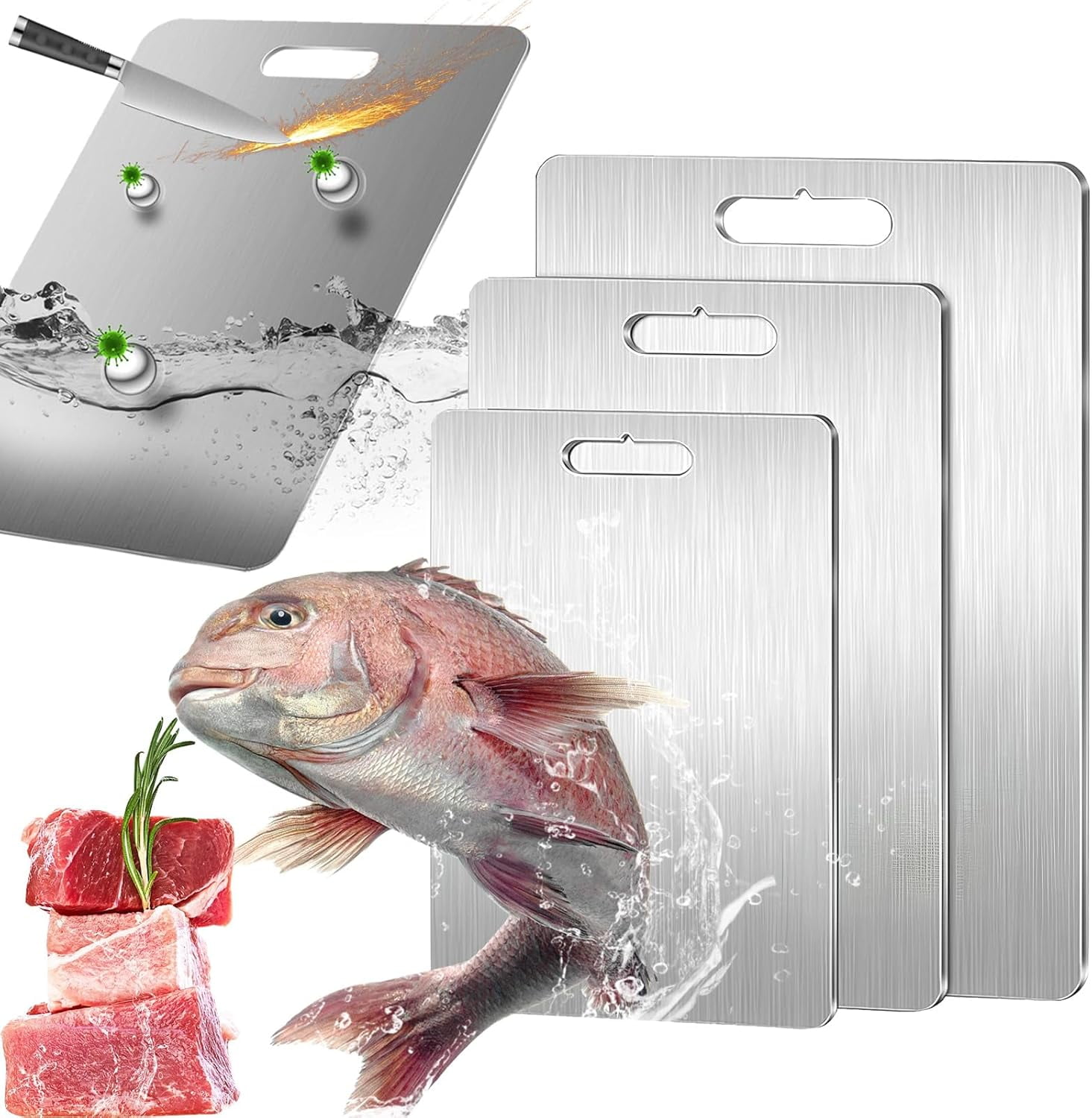 CERPXFF-Titanium Cutting Board - 2025 New Upgrade 100% Pure Titanium ...
