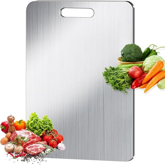 CERPXFF-Titanium Cutting Board for Kitchen - 100% Pure Titanium Cutting ...