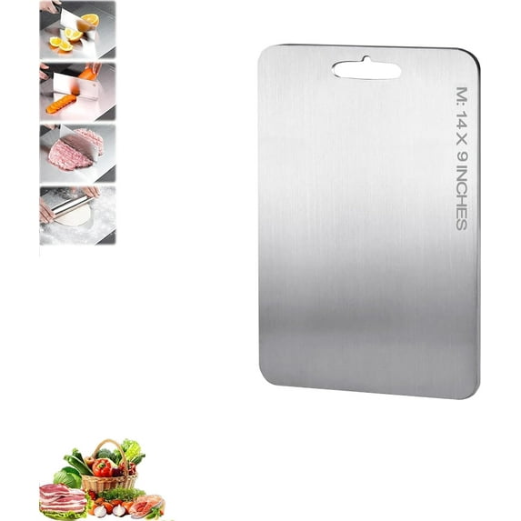 CERPXFF-Titanium Cutting Boards - 100% Pure Titanium Double Sided Food ...
