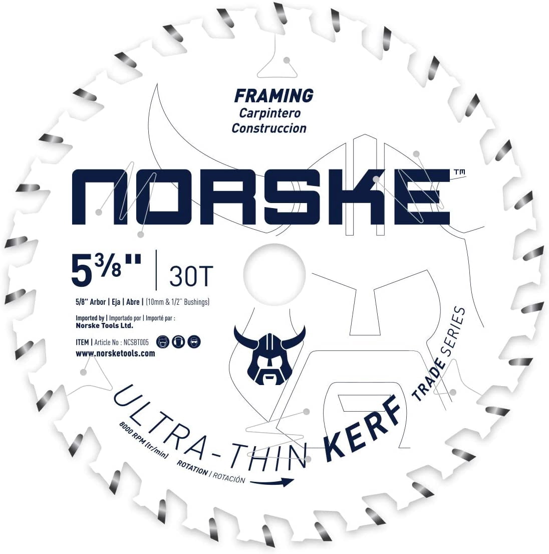 CERPXFF-Tools Thin Kerf Ultra Fast Ripping & Crosscutting Saw Blade ...