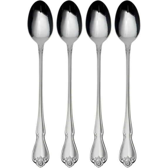 CERPXFF-True Rose Iced Tea Spoons, Set of 4,Silver - Walmart.com