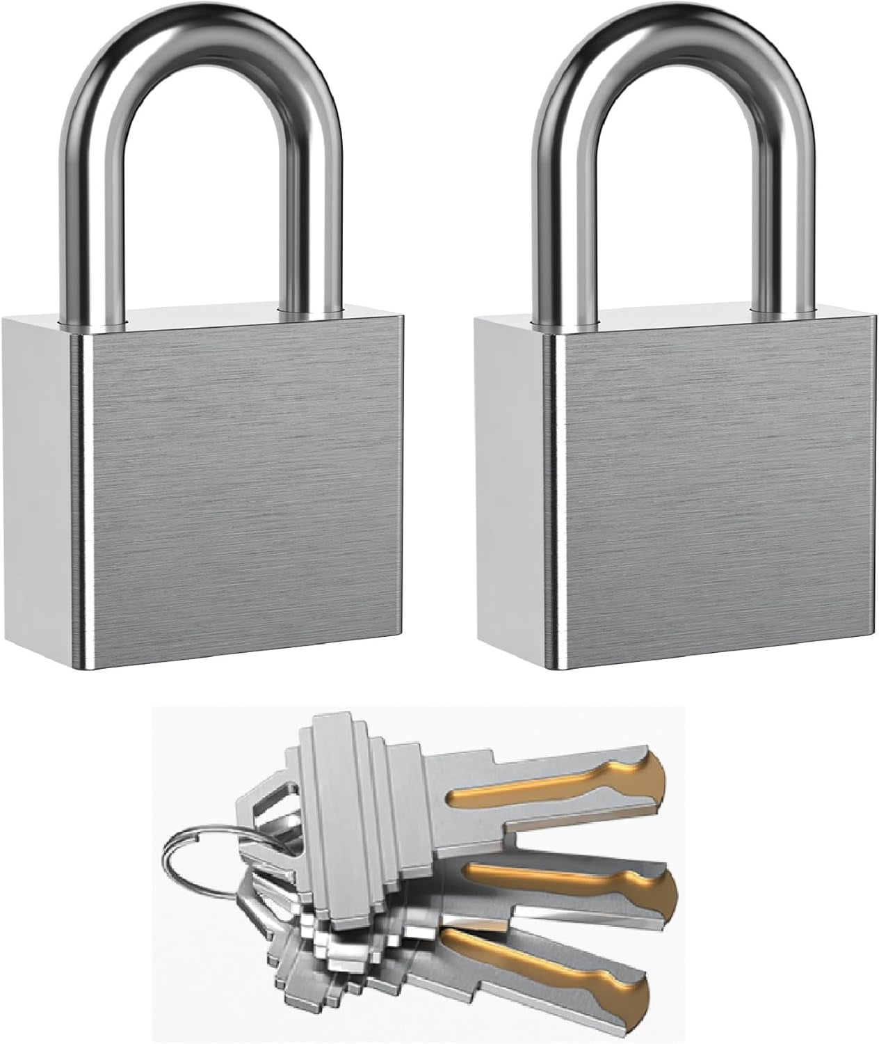 CERPXFF-Upgraded Stainless Steel Padlock with High Security Cylinder2 ...